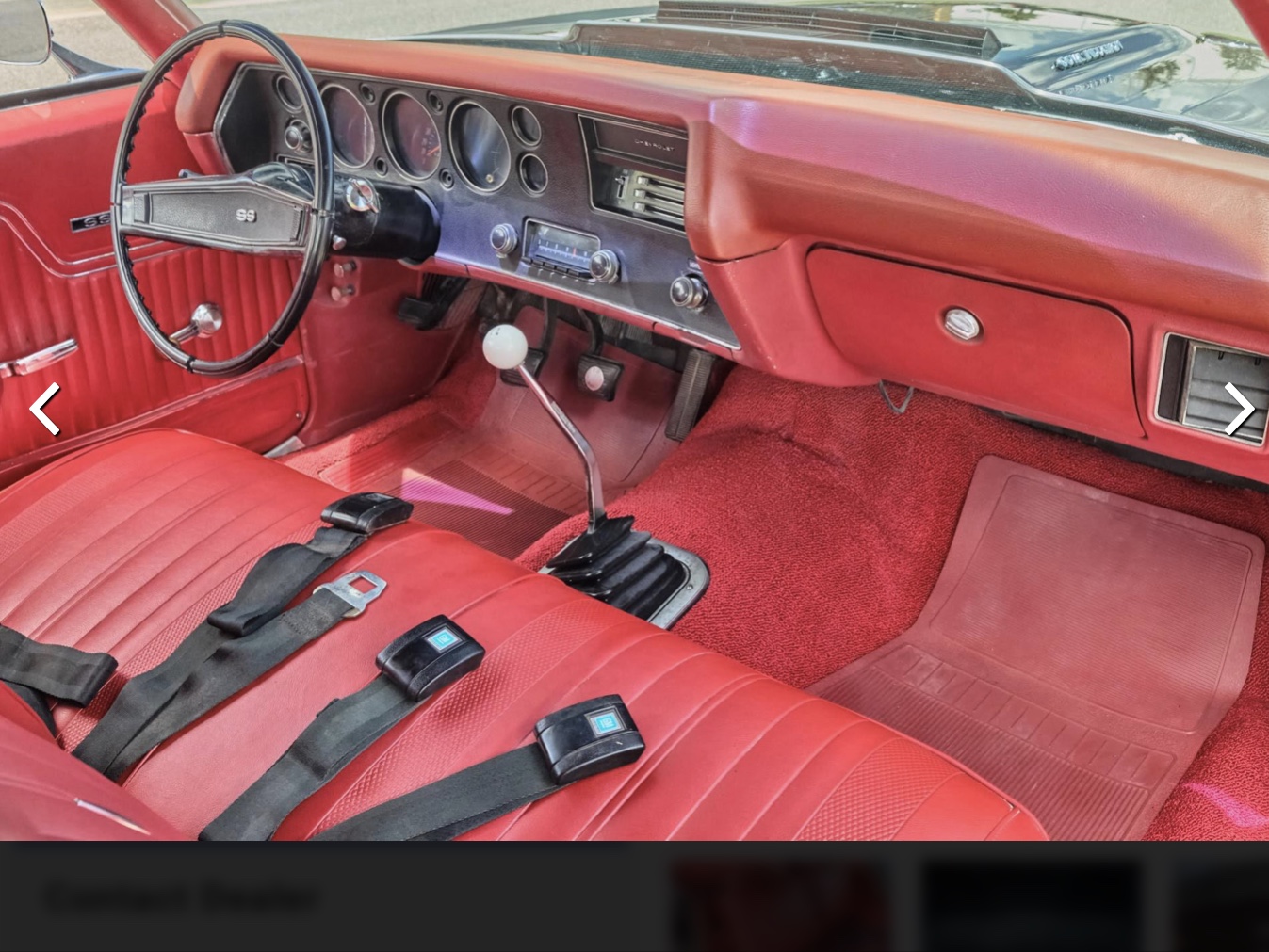 1970 Chevelle Convertible Interior