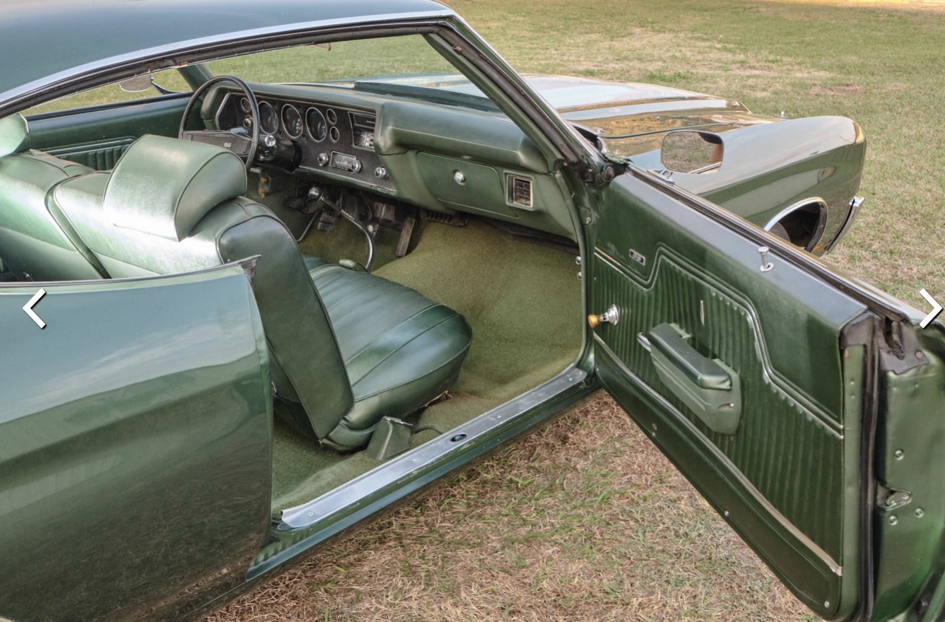 1970 Chevelle Green Interior