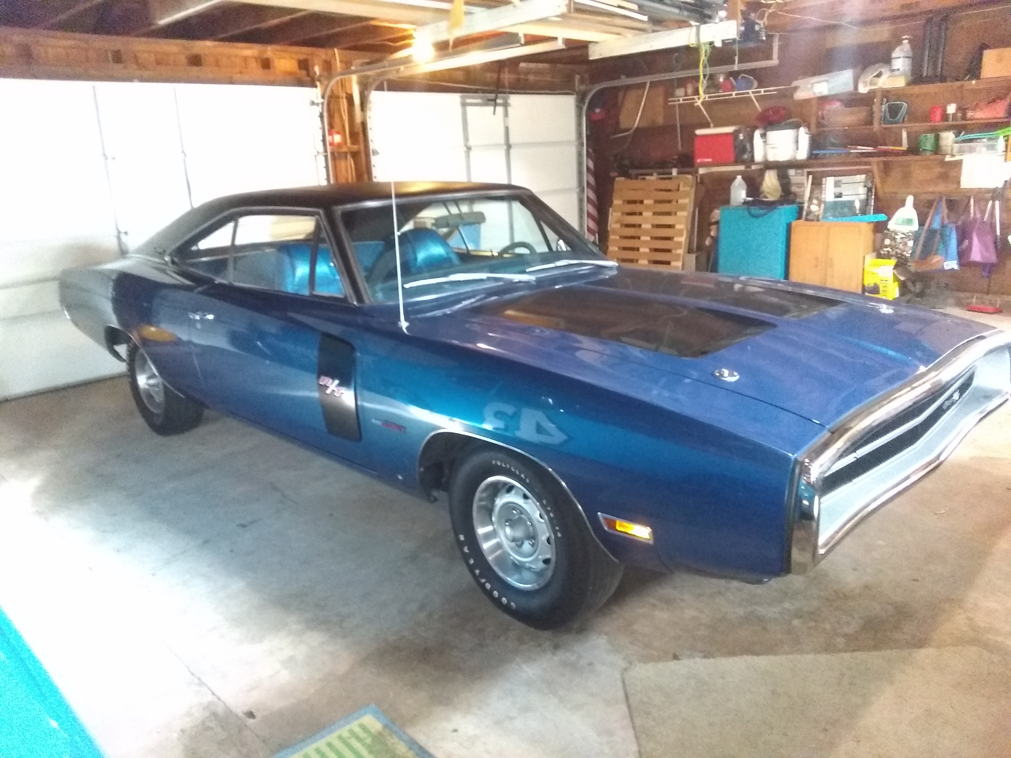 1970 Dodge Charger With Blower Blue